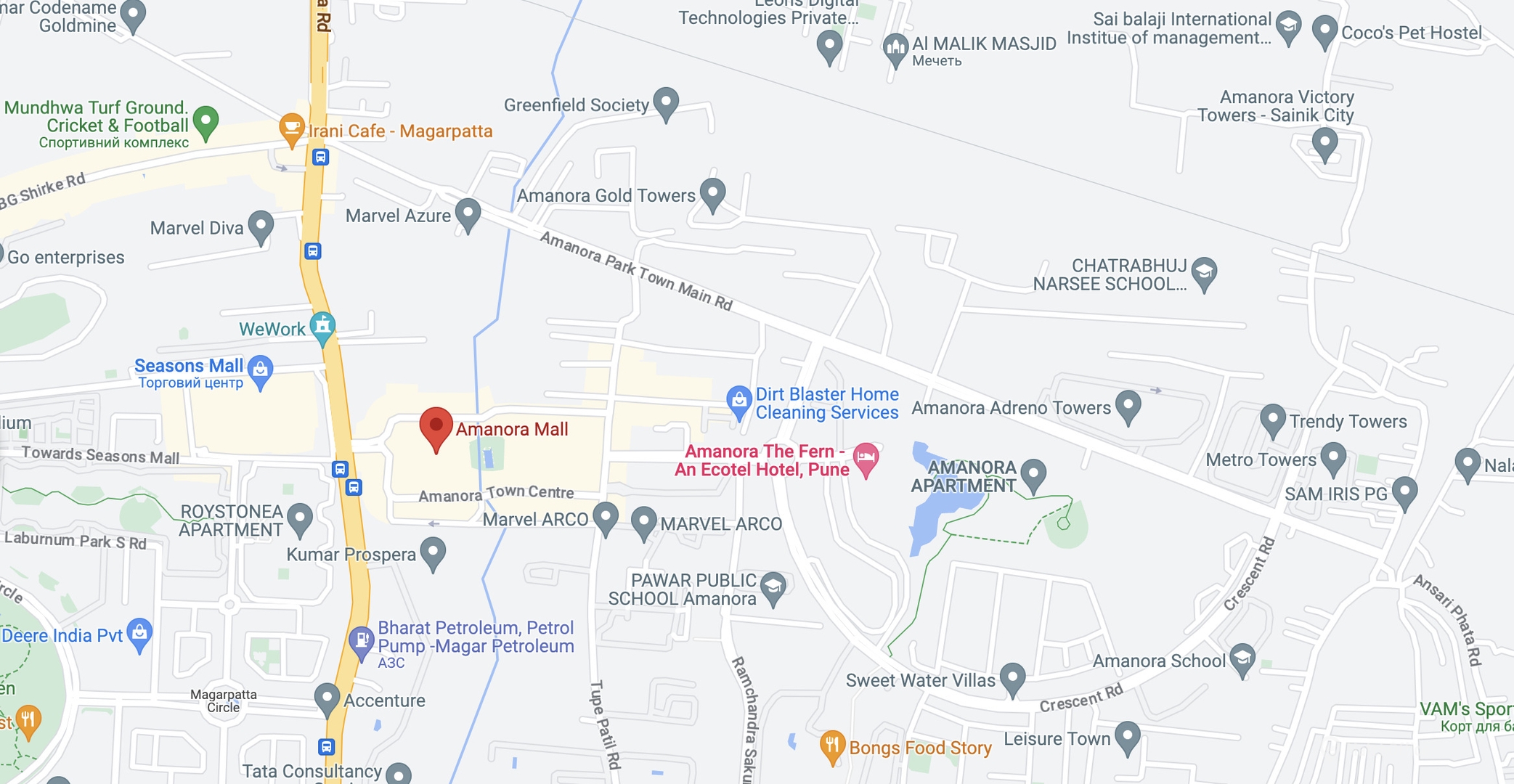 Business Center for Rent in Amanora Park Town, Pune