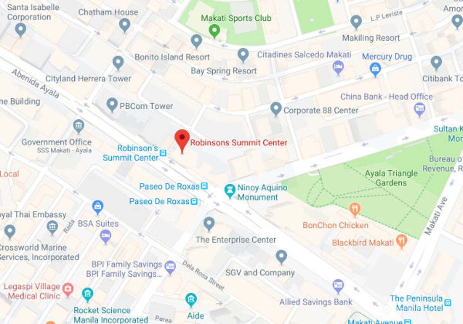 Prestigious Virtual Office Space at 12/F Robinsons Summit Center 6783 ...